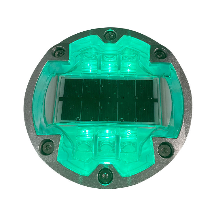 IP68 Embedded Solar Powered Road Studs Aluminium Shell with 6 screws