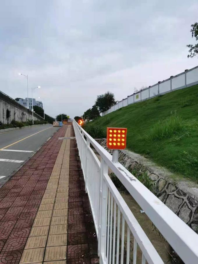 Rohs Certified IP65 Level Solar Powered Blinking Lights Long Orange